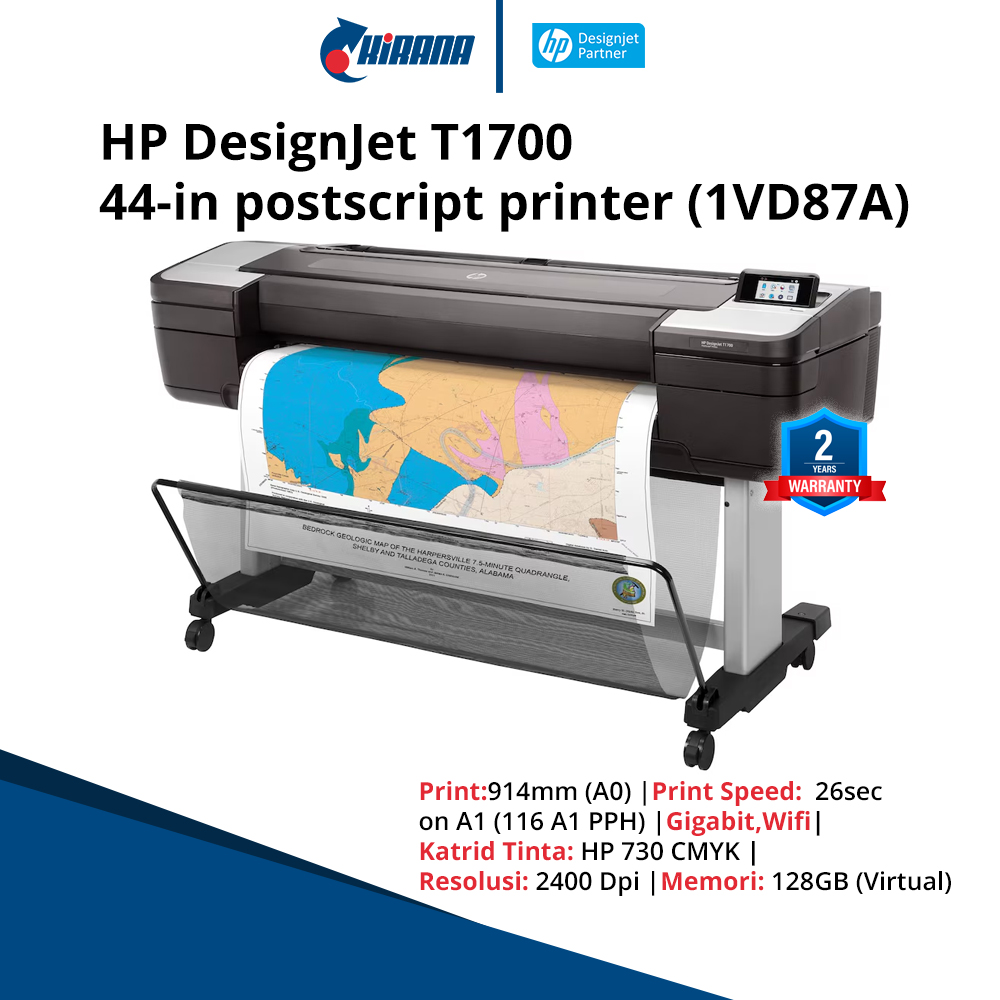 HP DesignJet T1700 Postscript 44" Printer - Raja Plotter - Jual Beli Plotter No 1 di Jakarta