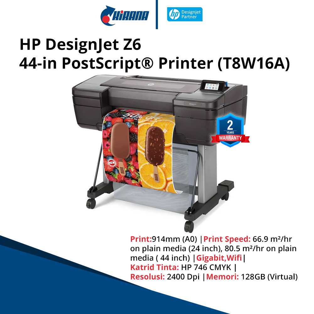 HP DesignJet Z6 44-in PostScript® printer - Raja Plotter - Jual Beli Plotter No 1 di Jakarta